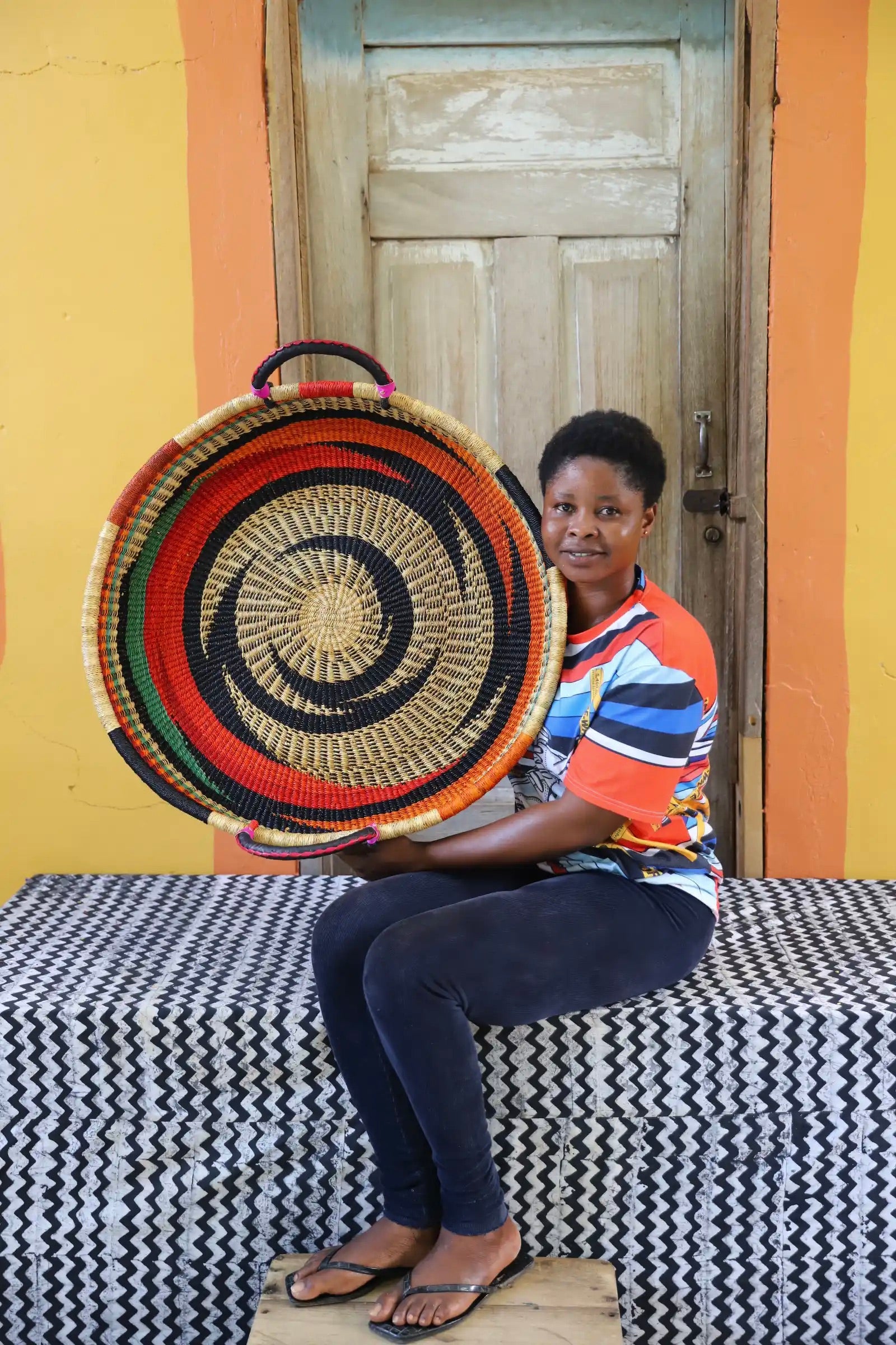 Artisan African Baskets handmade in Ghana - handwoven, ethical, décor ...