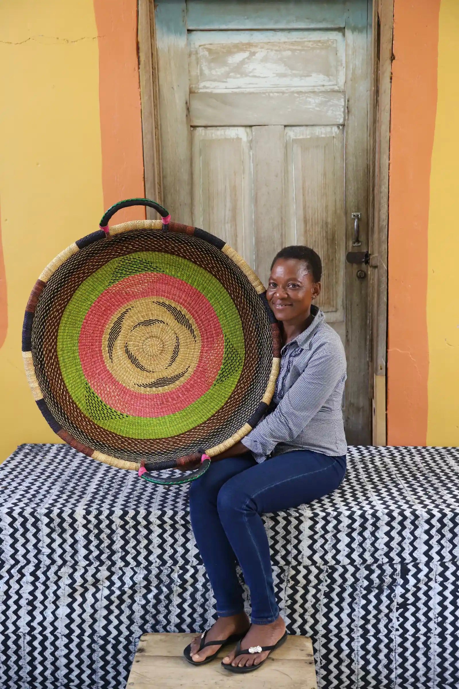 Artisan African Baskets handmade in Ghana - handwoven, ethical, décor ...