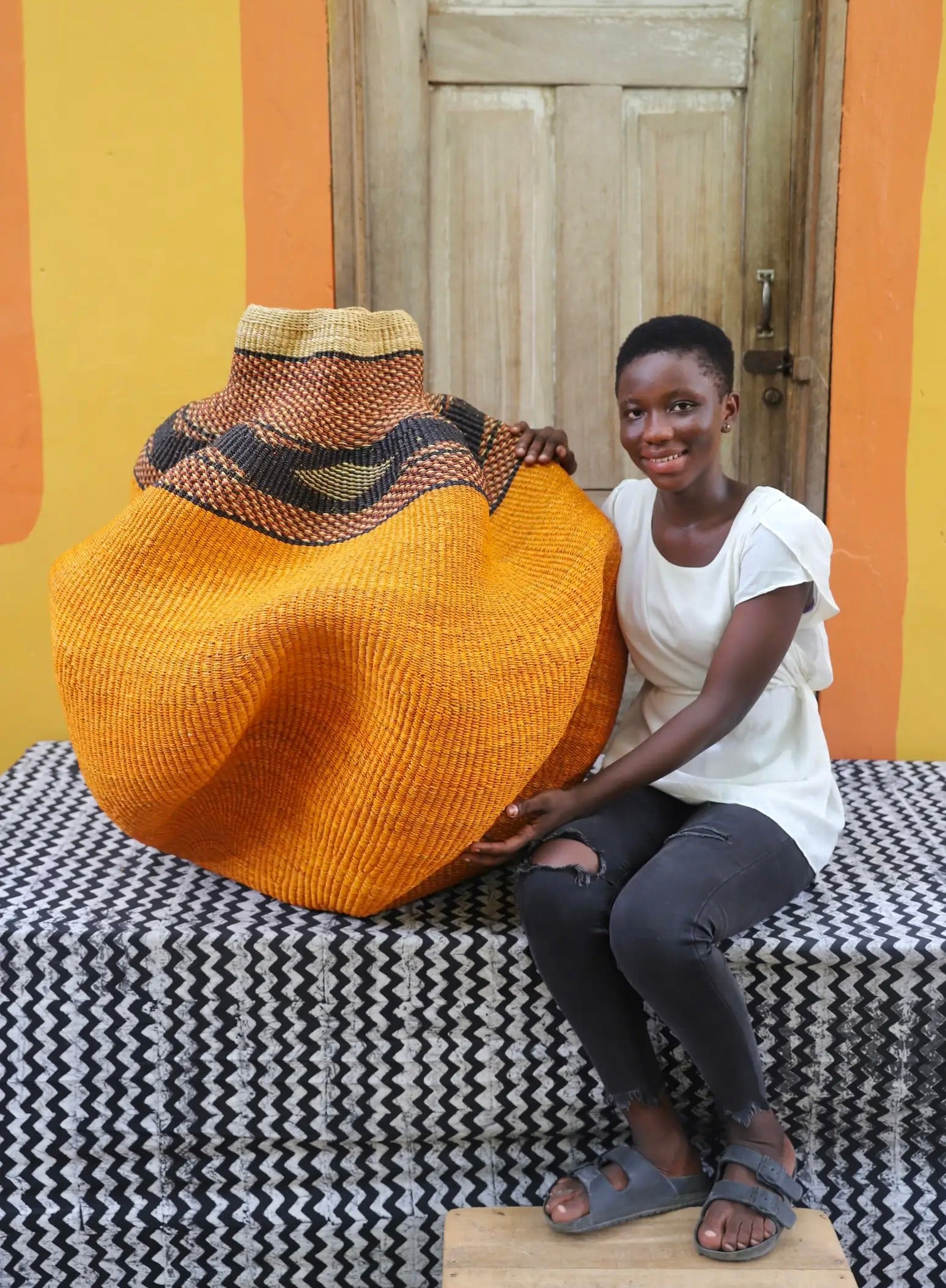 Artisan African Baskets handmade in Ghana - handwoven, ethical, décor ...