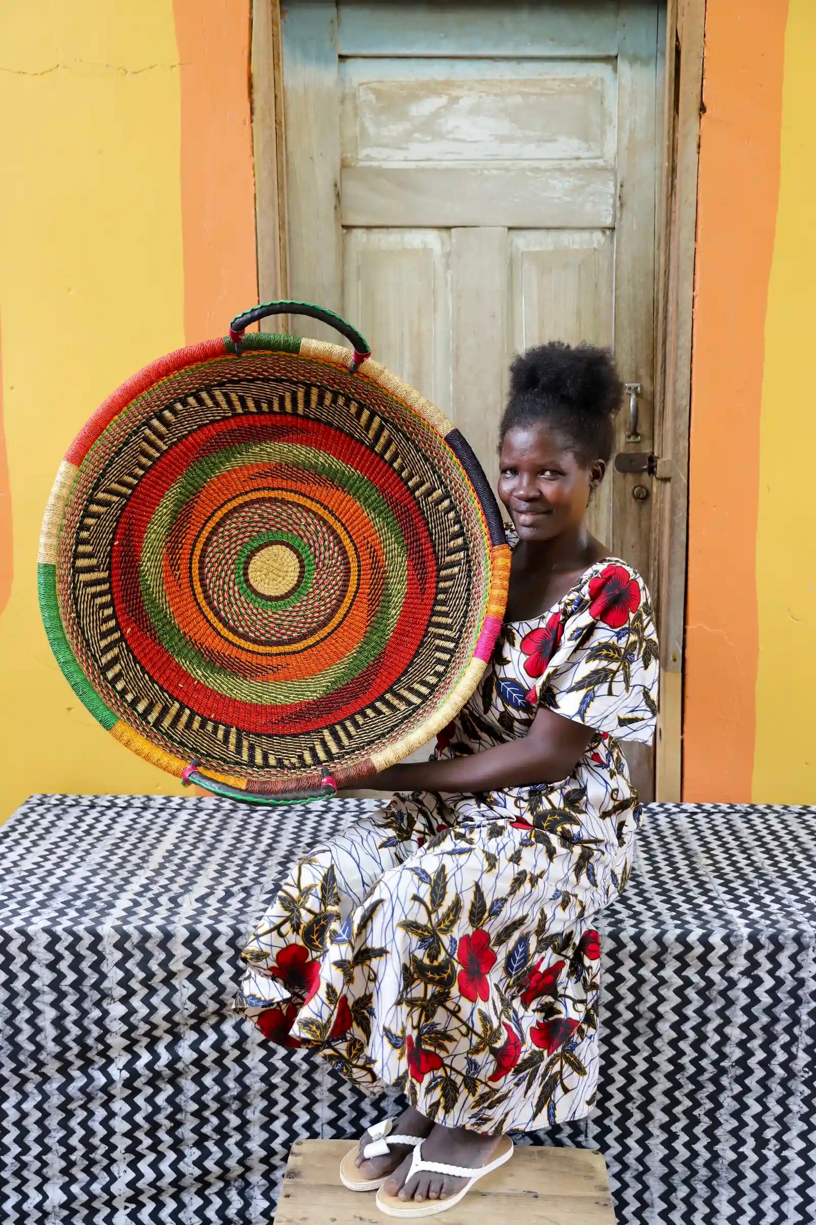 Artisan African Baskets handmade in Ghana - handwoven, ethical, décor ...