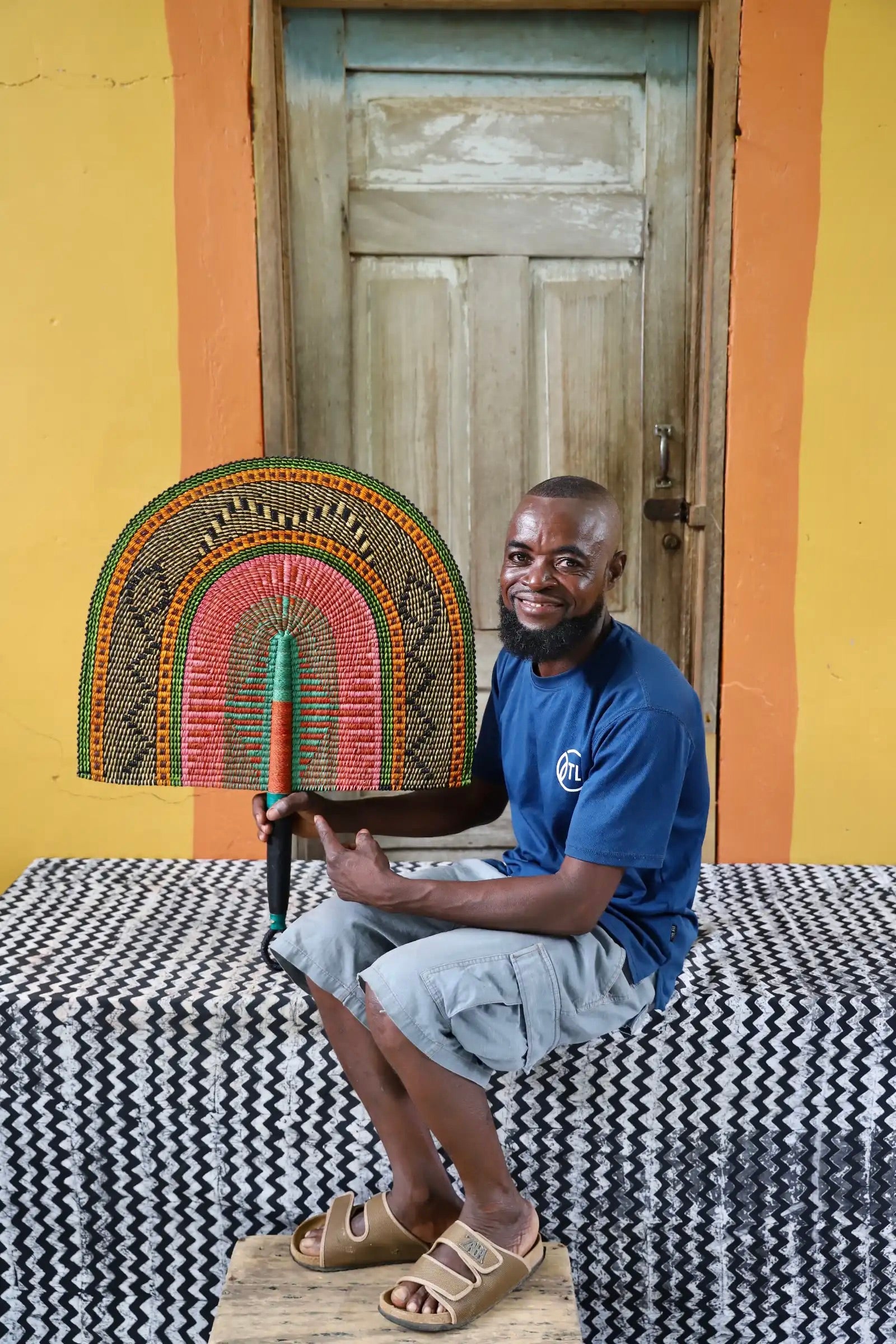 Woven Ghana Fans - Woven Straw Fans – The Baba Tree Basket Company